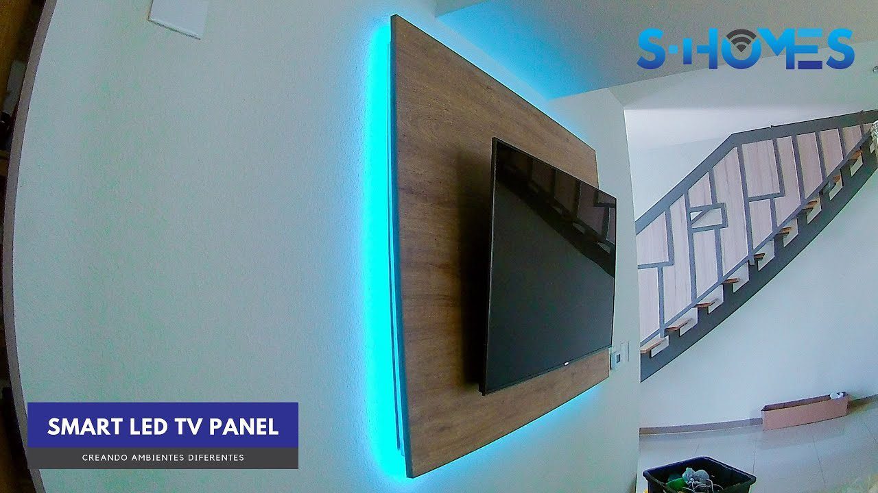Muebles de televisión con iluminación LED regulable: ambiente a medida ...